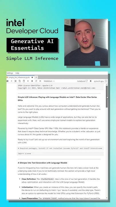 Go Hands-on with the LLM Inference Jupyter Notebook on the Intel® Developer Cloud | Intel ...
