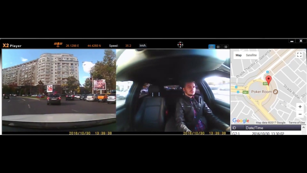 Camera Auto Dubla Cu GPS iUni Dash X3000 Plus www.iuni.ro - YouTube