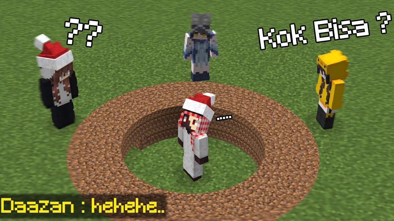 Aku Nantangin Partnerku Untuk Buat Bundaran Yang Sempurna Di Minecraft ...