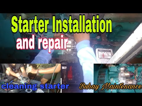 Starter installation(assembly) - YouTube