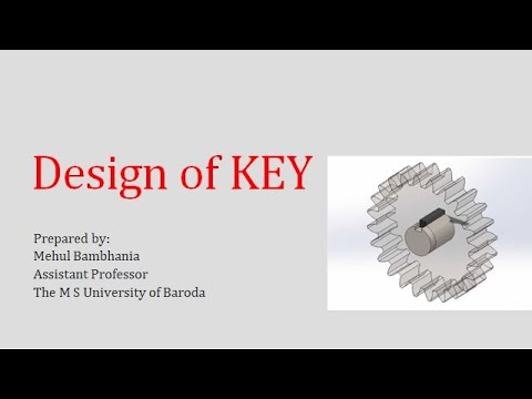 Machine design II Design of Key - YouTube