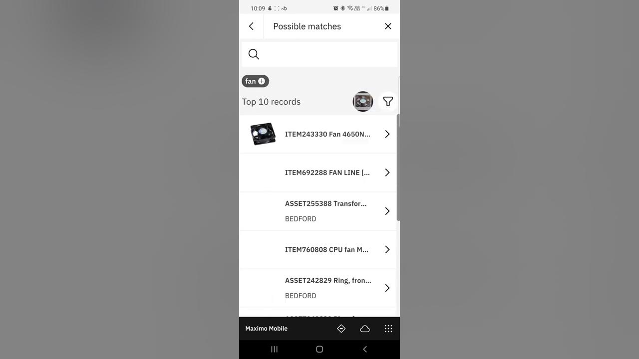 (MAS Only) Maximo Mobile - Parts Identification demo - YouTube