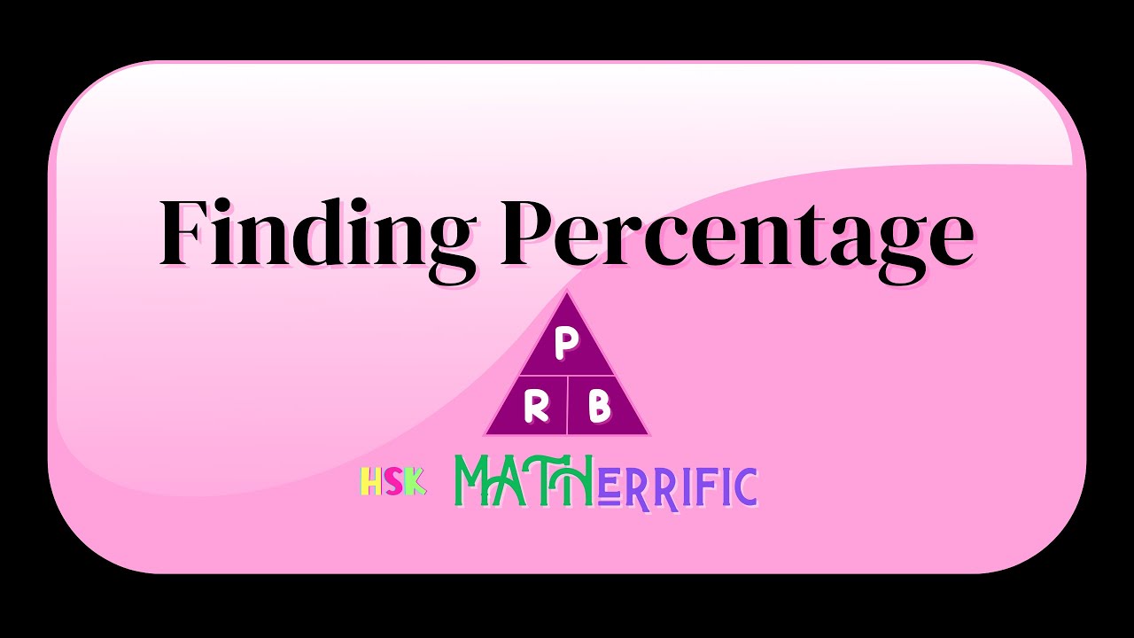 Finding Percentage - YouTube