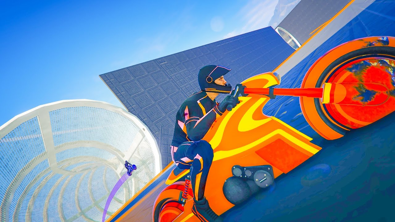 Racing With Laser Bikes In GTA 5 | JeromeACE - YouTube
