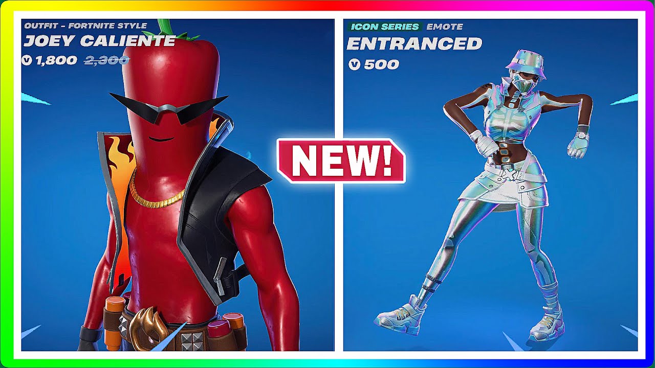 Fortnite Shop *NEW* Joey Caliente Bundle & (Icon Series) Entranced ...