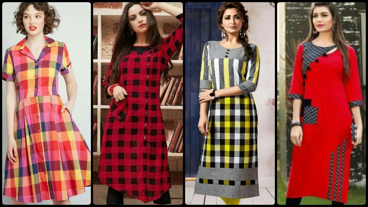 Stylish Check Shirts Designs For Girls 2020 - YouTube