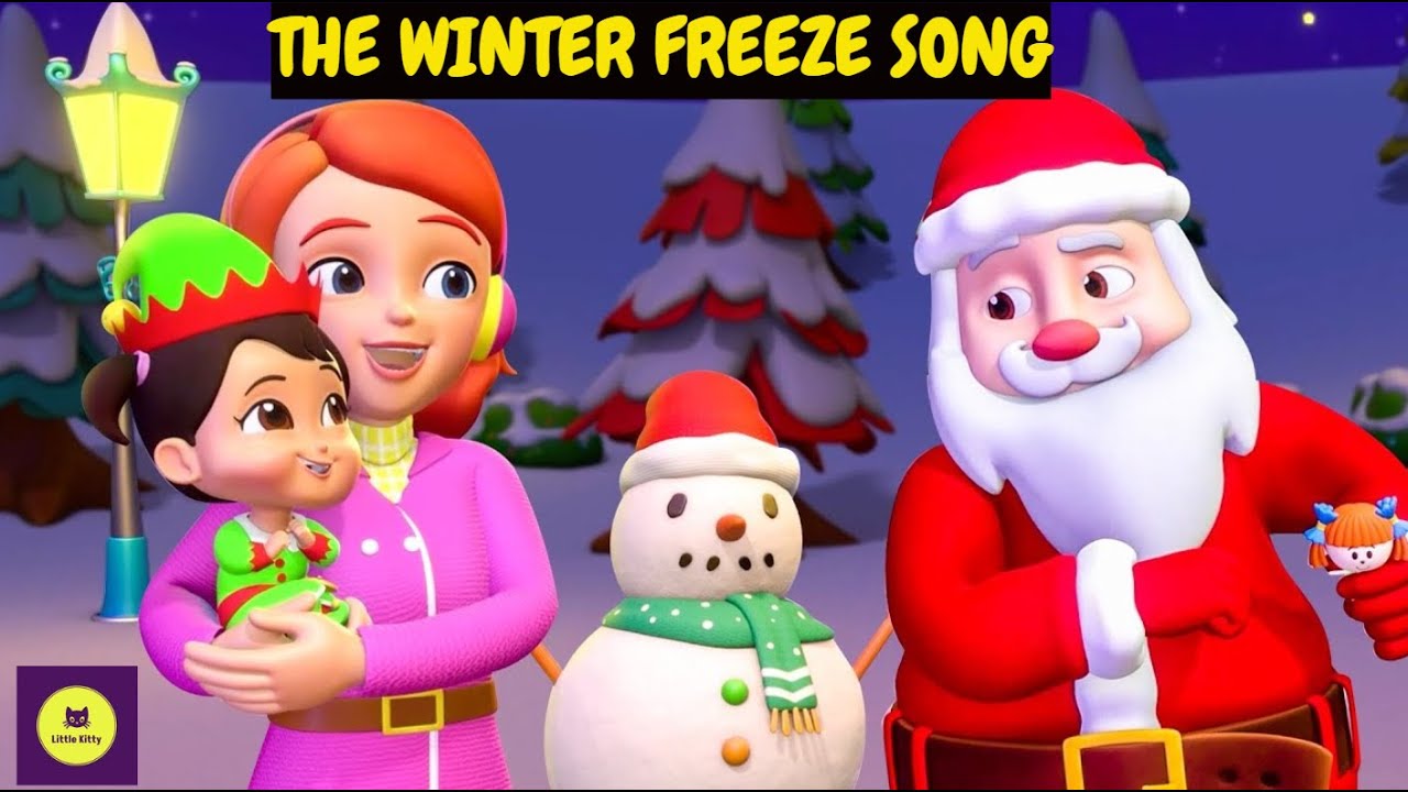 Winter Freeze Dance- Christmas Song for Kids | Santa Christmas song ...