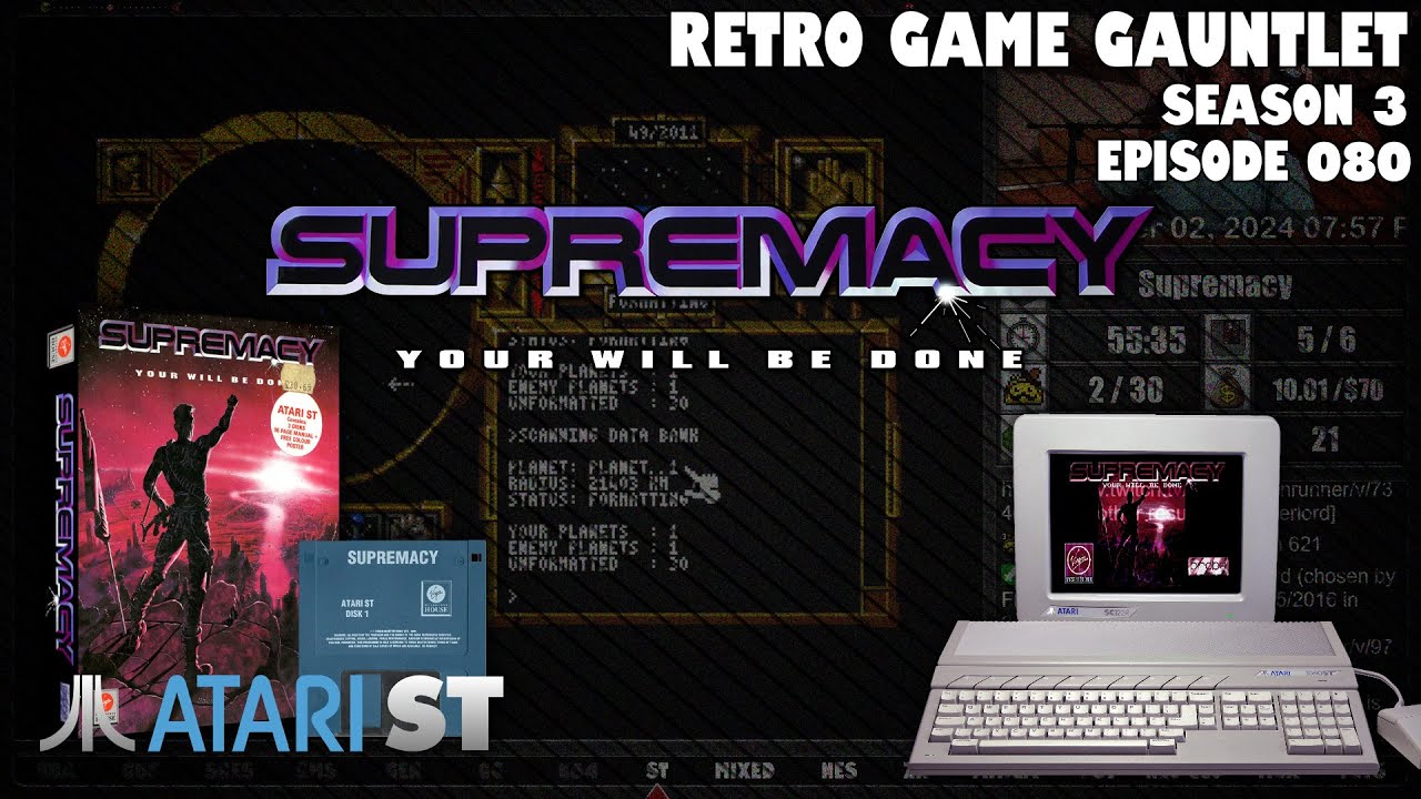 Retro Game Gauntlet - S03E80 - Supremacy (Atari ST) (Part 1 of 3 ...