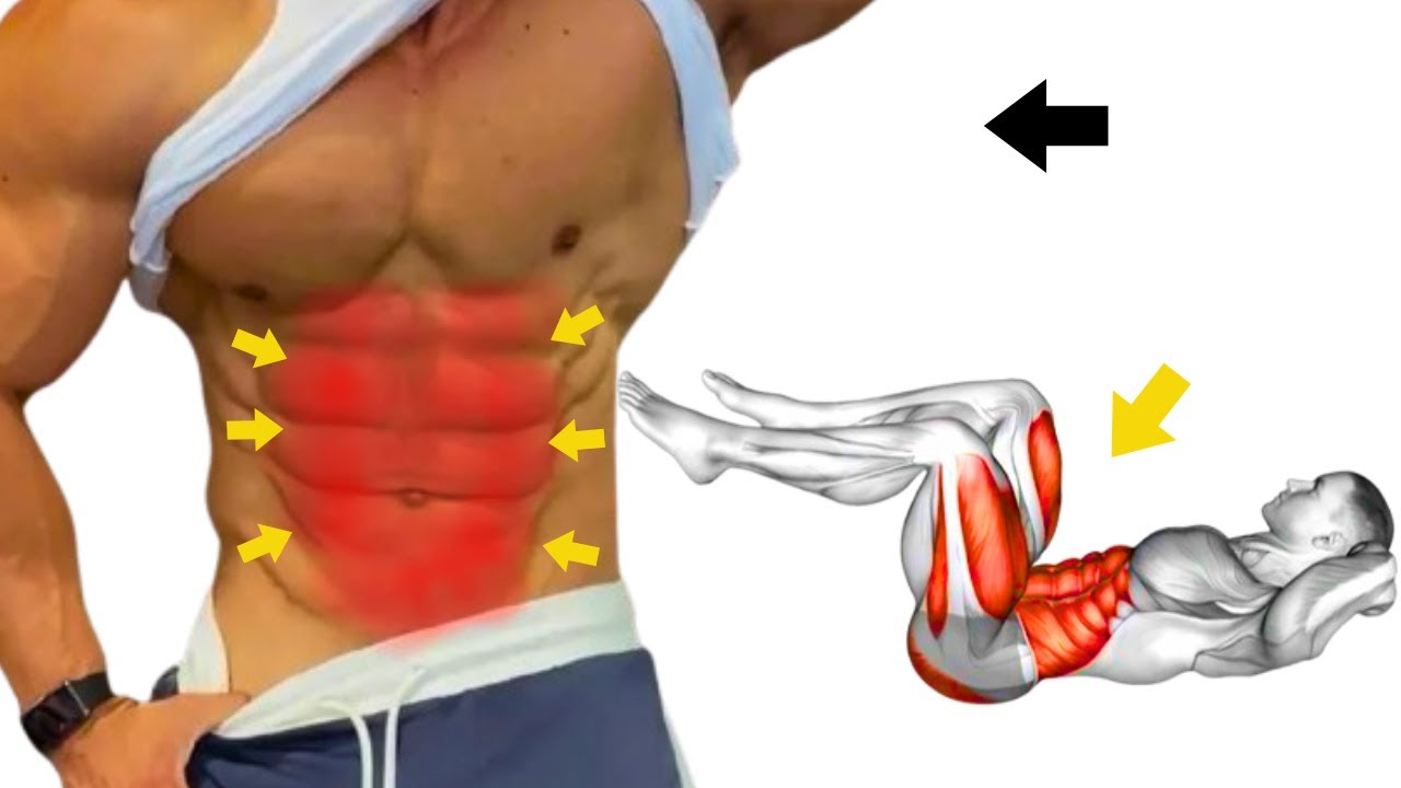 5 abs workout home exercises, maniac muscle - YouTube