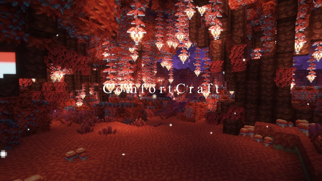 Minecraft Crimson Space Forest Ambience 5 Hours w/ C418 Music - YouTube