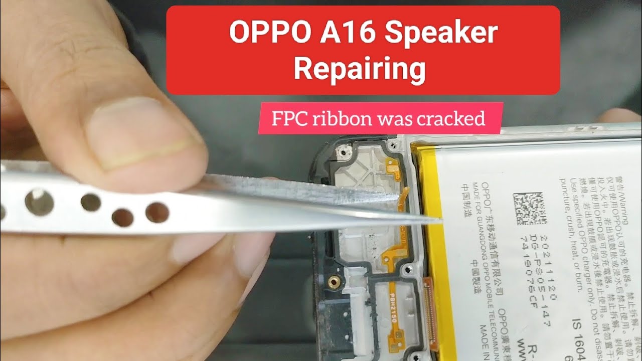 Oppo-A16 sound problem solve,How to repair A16 speaker without changing ...