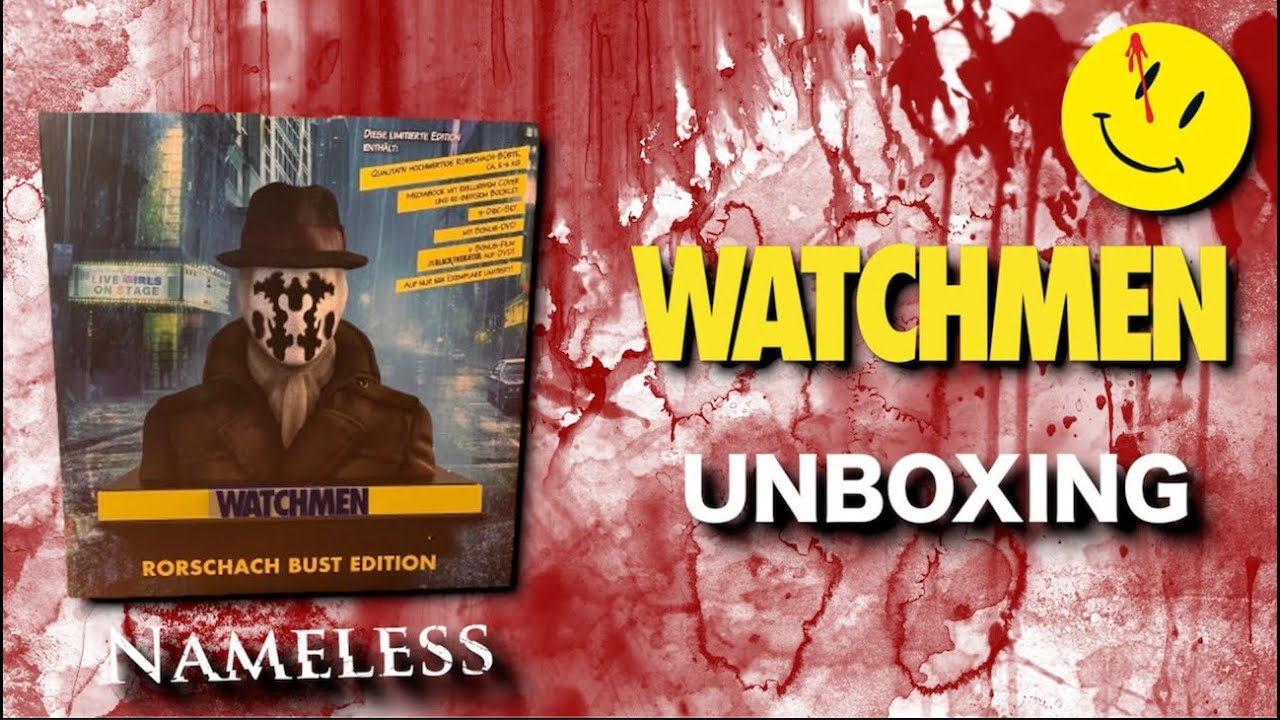 WATCHMEN - LIMITED RORSCHACH BUST EDITION - UNBOXING - YouTube