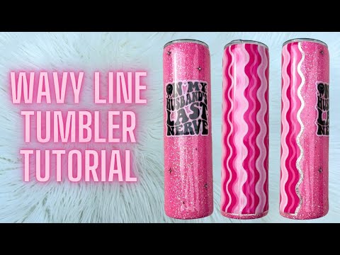 Wavy Line Tumbler Tutorial - YouTube
