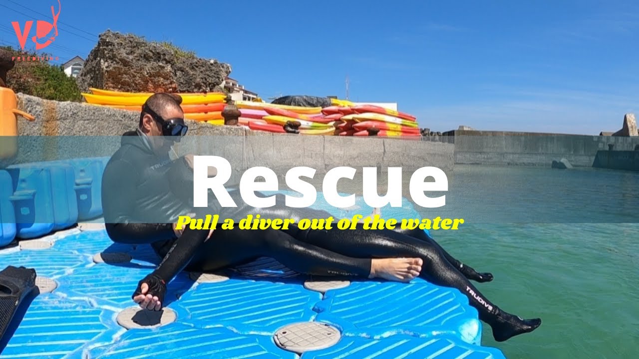 自潛救援:把潛伴拉上岸 Freediving Rescue, How to pull a diver out of the water ...
