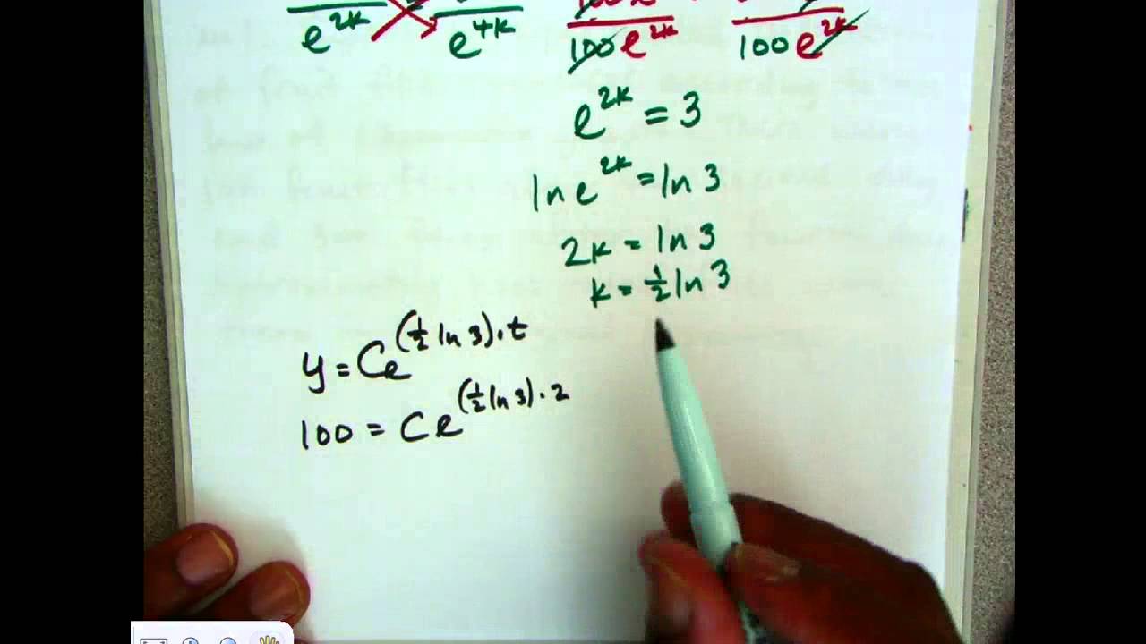AP Calculus BC Exponential Growth and Decay - YouTube
