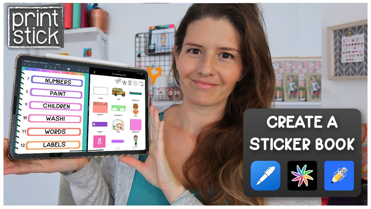Noteshelf DIGITAL PLANNER STICKERS How to create a sticker book in any ...