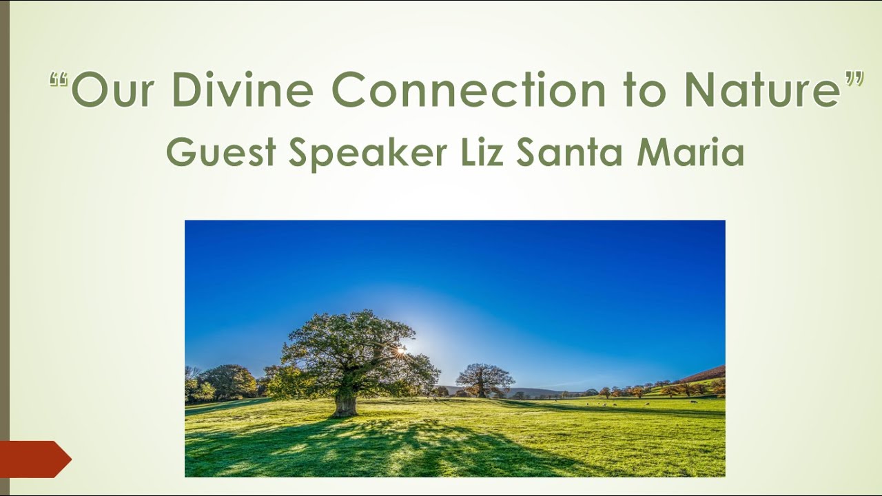 Our Divine Connection to Nature -Liz SantaMaria - October 13, 2024 ...