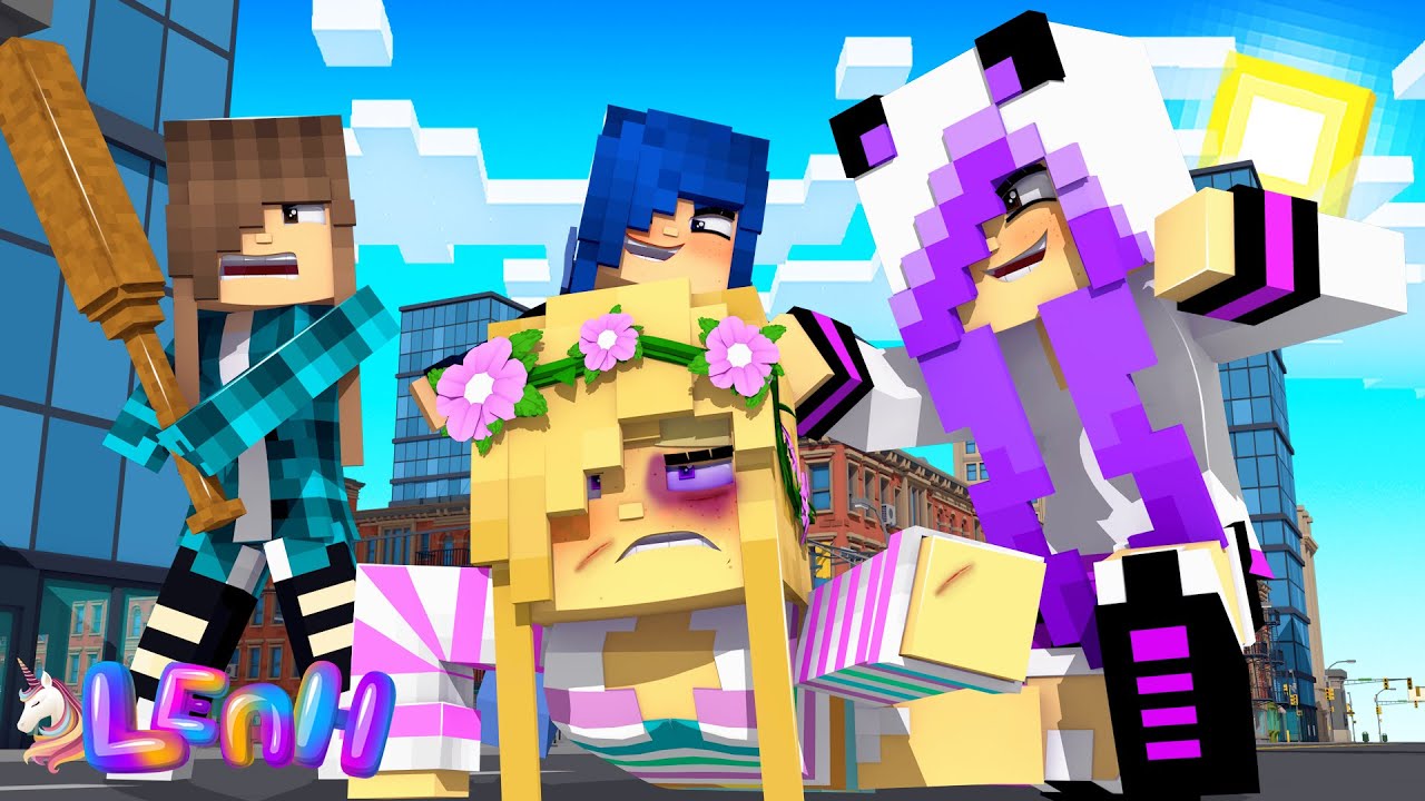 Little Donny's EX GIRLFRIENDS BEAT UP LITTLE LEAH... Minecraft - YouTube