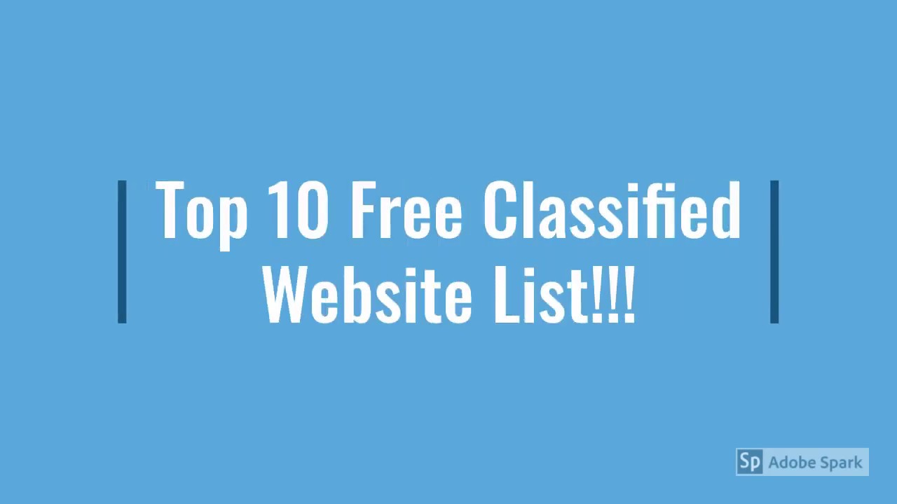 Top 10 Free Classified Website List Worldwide!!! - YouTube