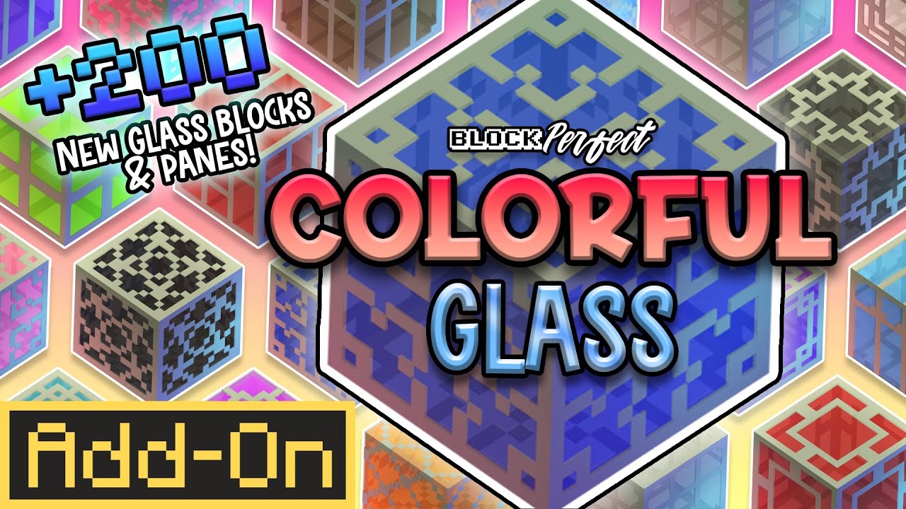 Colorful Glass | Minecraft Marketplace Addon | Showcase - YouTube