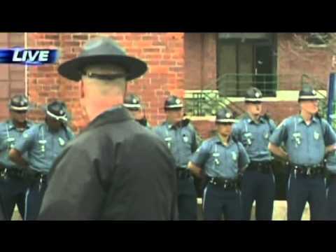 Explanation of setting up a police perimeter - YouTube