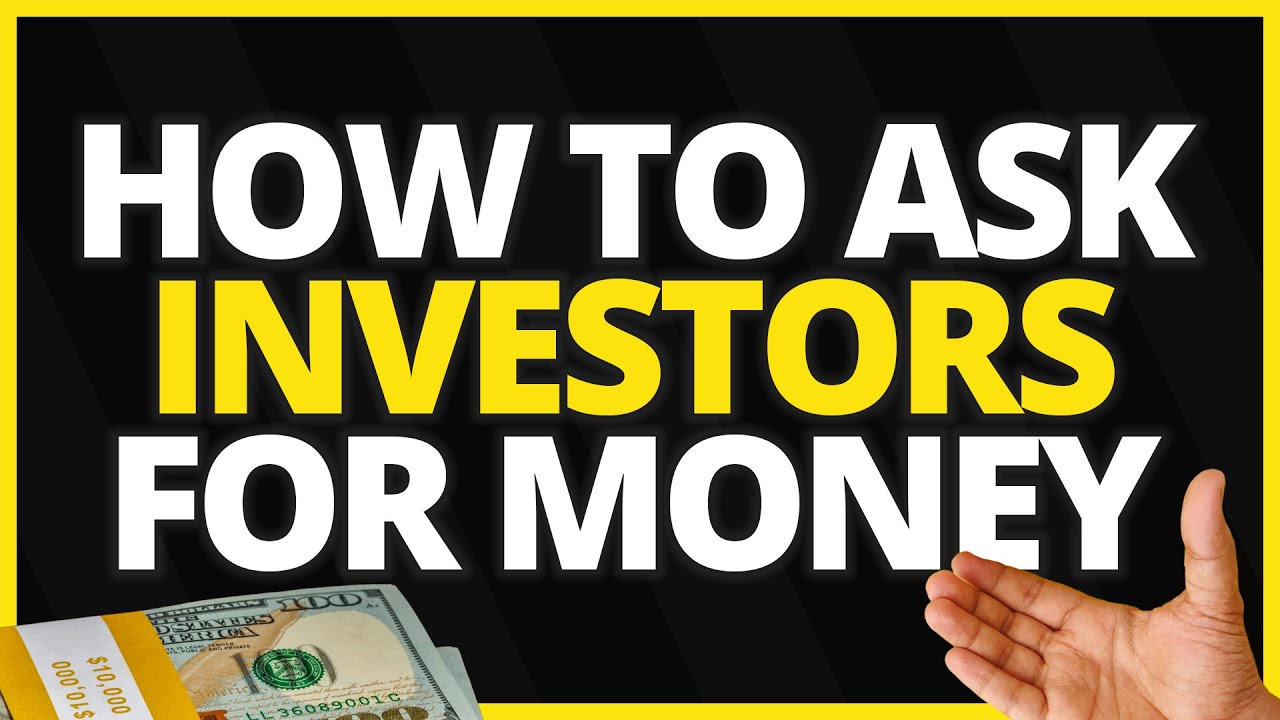 How to ask investors for money... without asking? - YouTube