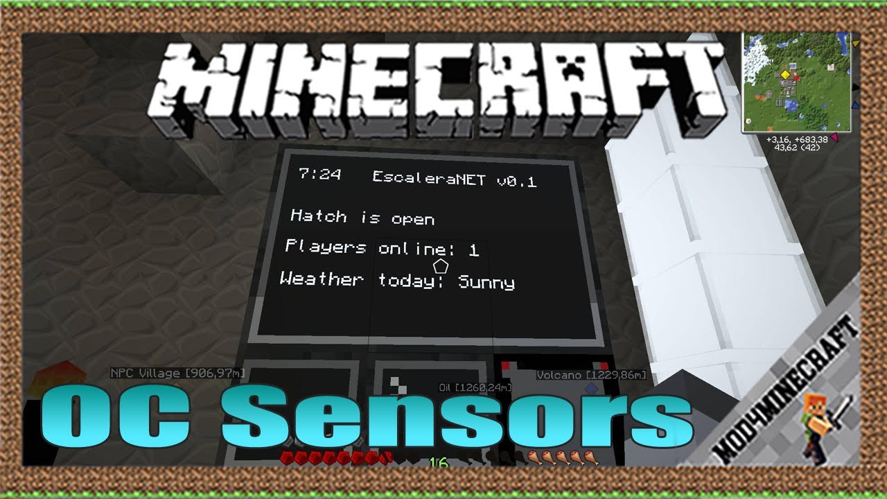 OC Sensors Mod 1.12.2/1.10.2 & Tutorial Downloading And Installing For ...