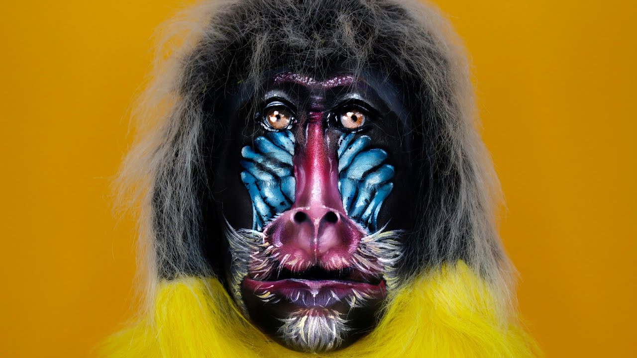 Baboon Makeup Transformation - YouTube