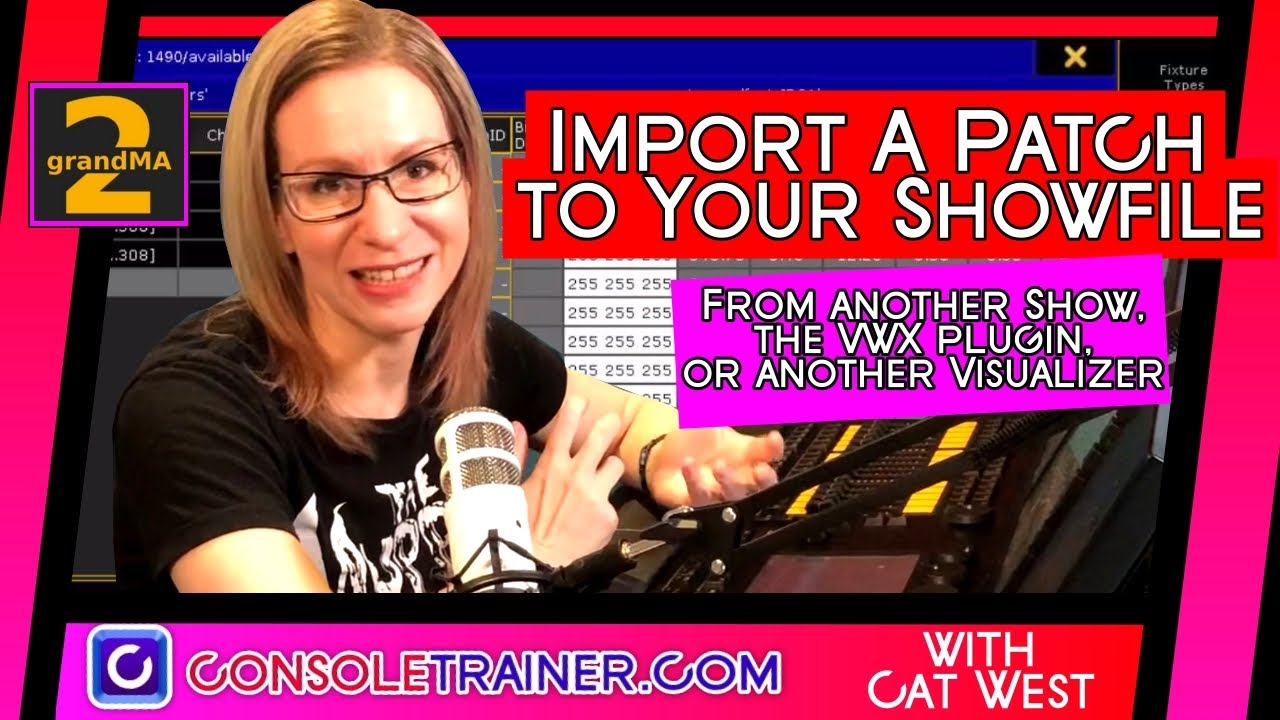 Import a Patch to Your Showfile | consoletrainer grandMA2 tutorial 2020 - YouTube