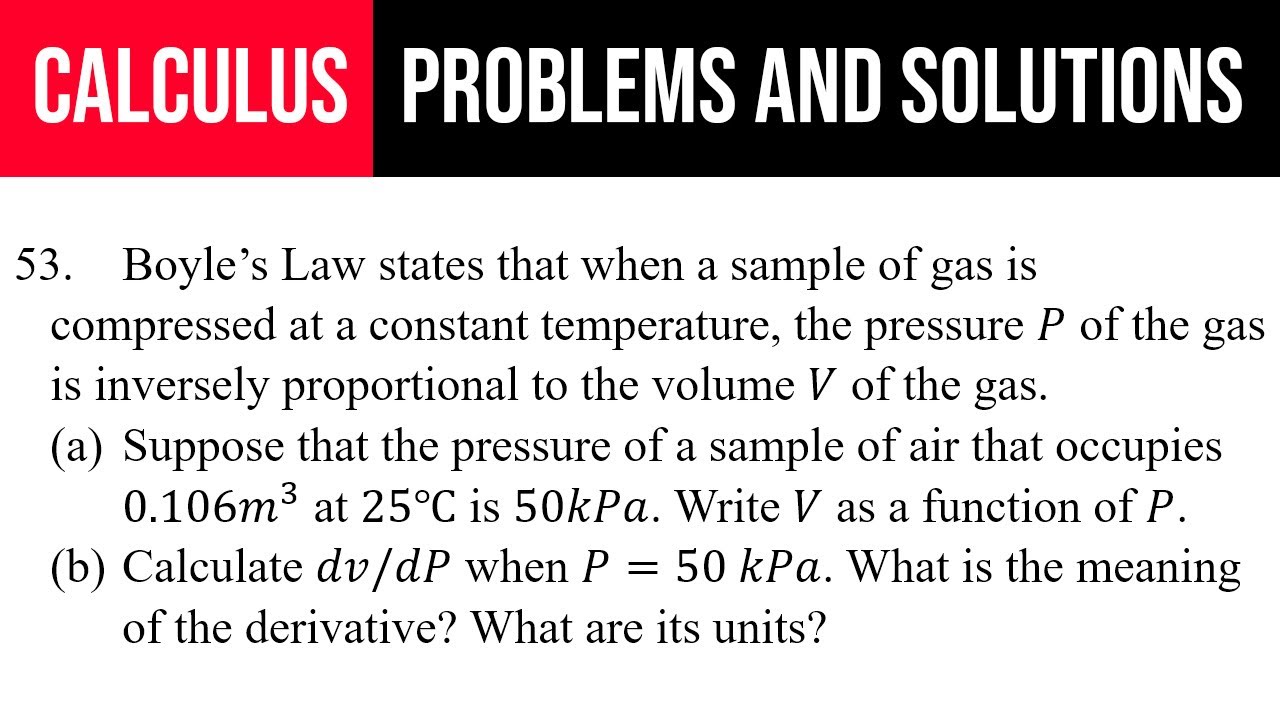 53. Boyle’s Law states that when a sample of gas is compressed at a ...