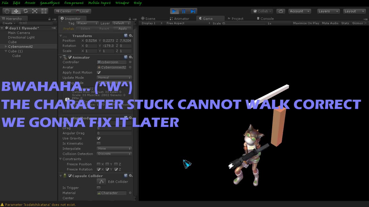 make anime game with blender and unity day 12 part 1 - YouTube