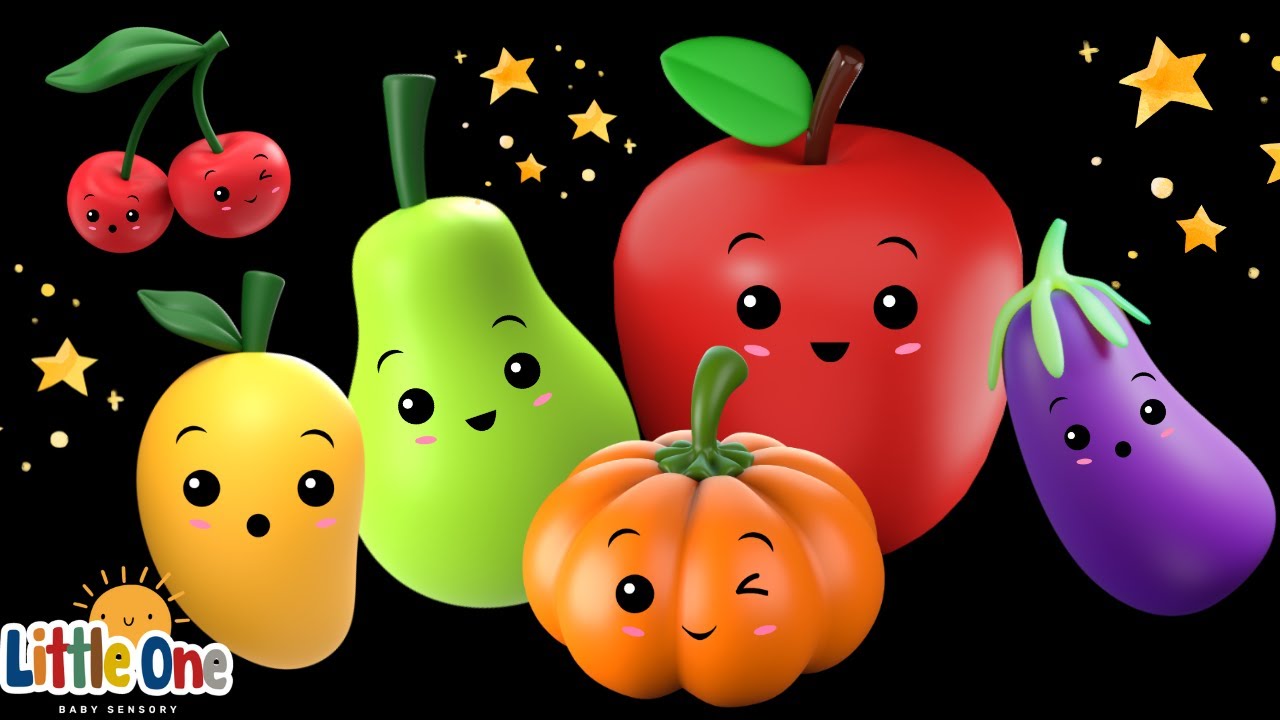 Dancing veggies -Dancing fruits- CUTE Animation - Baby Sensory video ...
