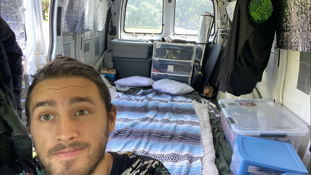 Full-Time Van Lifing in a NON-Converted Van - YouTube