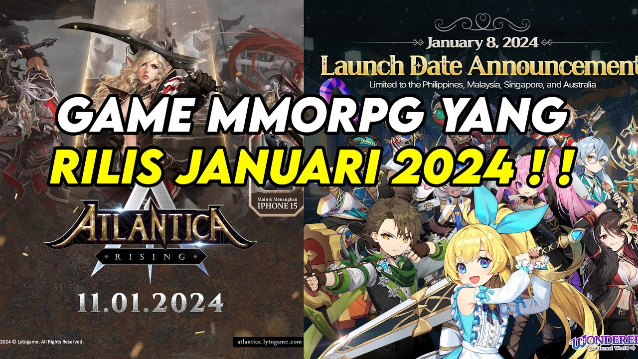 LIST GAME MMORPG YANG RILIS JANUARI 2024 INI ! ! - YouTube