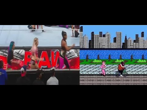 Bianca Belair Alexa Bliss and Asuka Running VS Little Mac Training Run ...