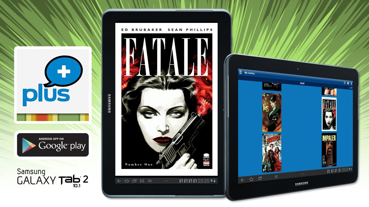Comics Plus on Samsung Galaxy Tab 2 10.1 - YouTube