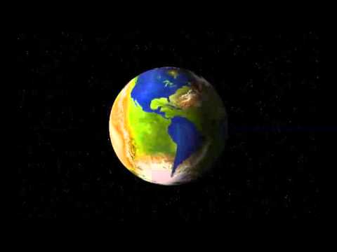 Planet Earth with inverted water/land - YouTube