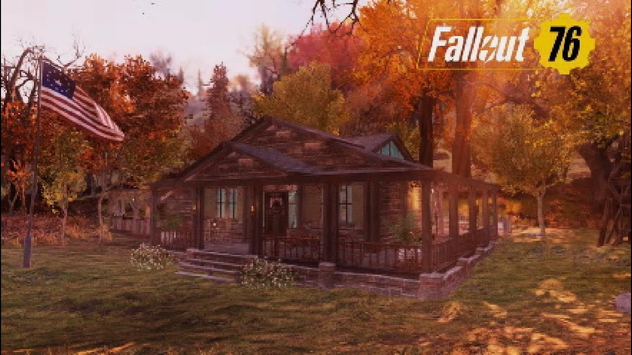 Fallout 76 C.A.M.P. Showcase - Luxurious Hunting lodge* - YouTube