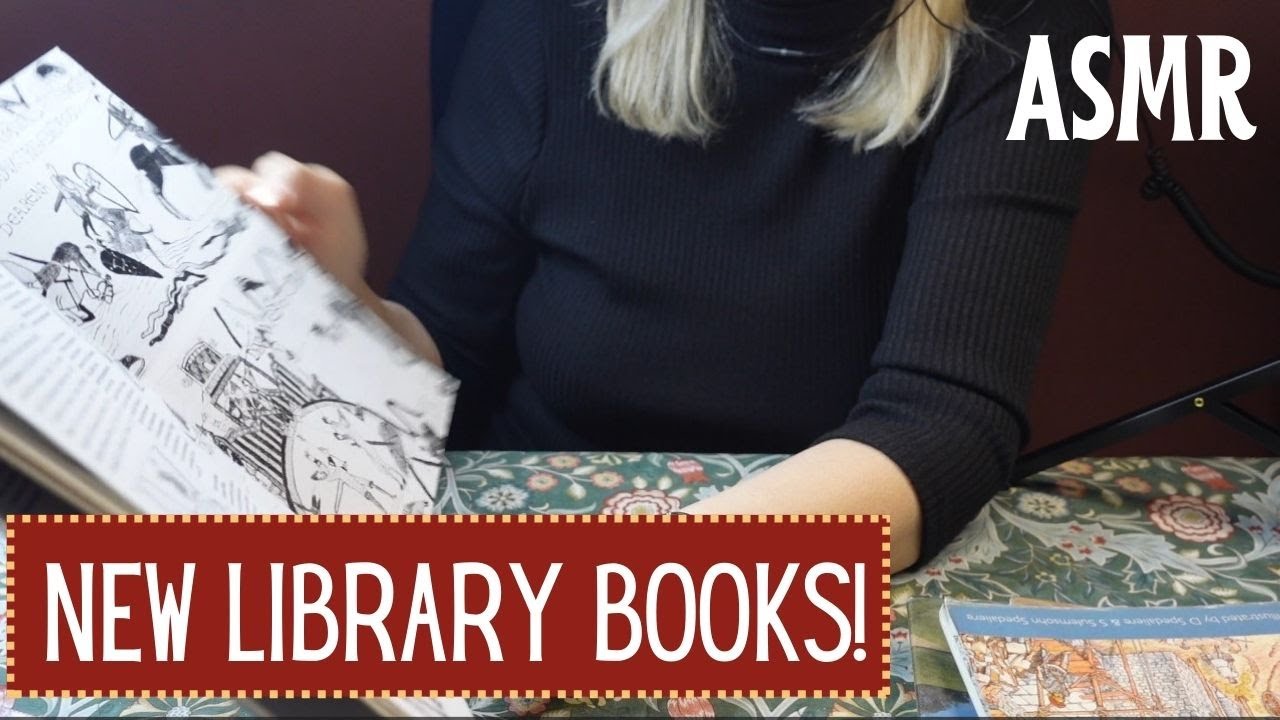ASMR | New Library Books!! Show & Tell - Whispered Chat - YouTube