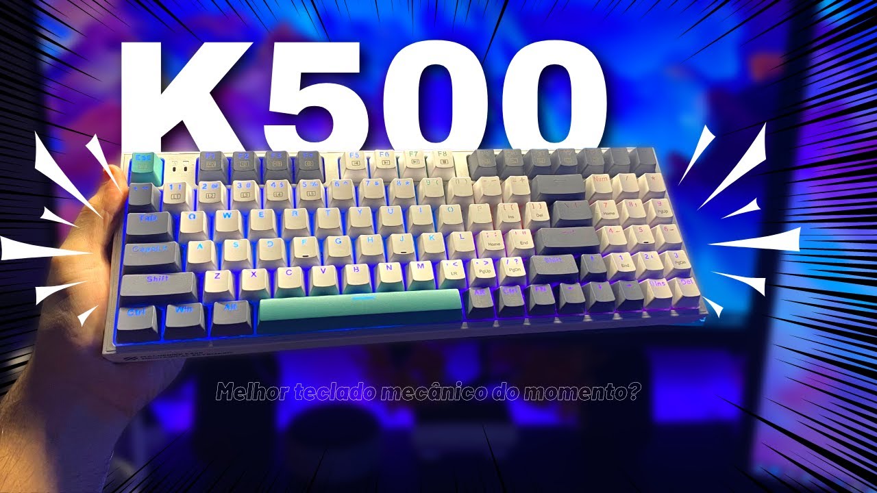 TECLADO MACHENIKE K500 do AliExpress, é bom mesmo? - unboxing e impressões - YouTube