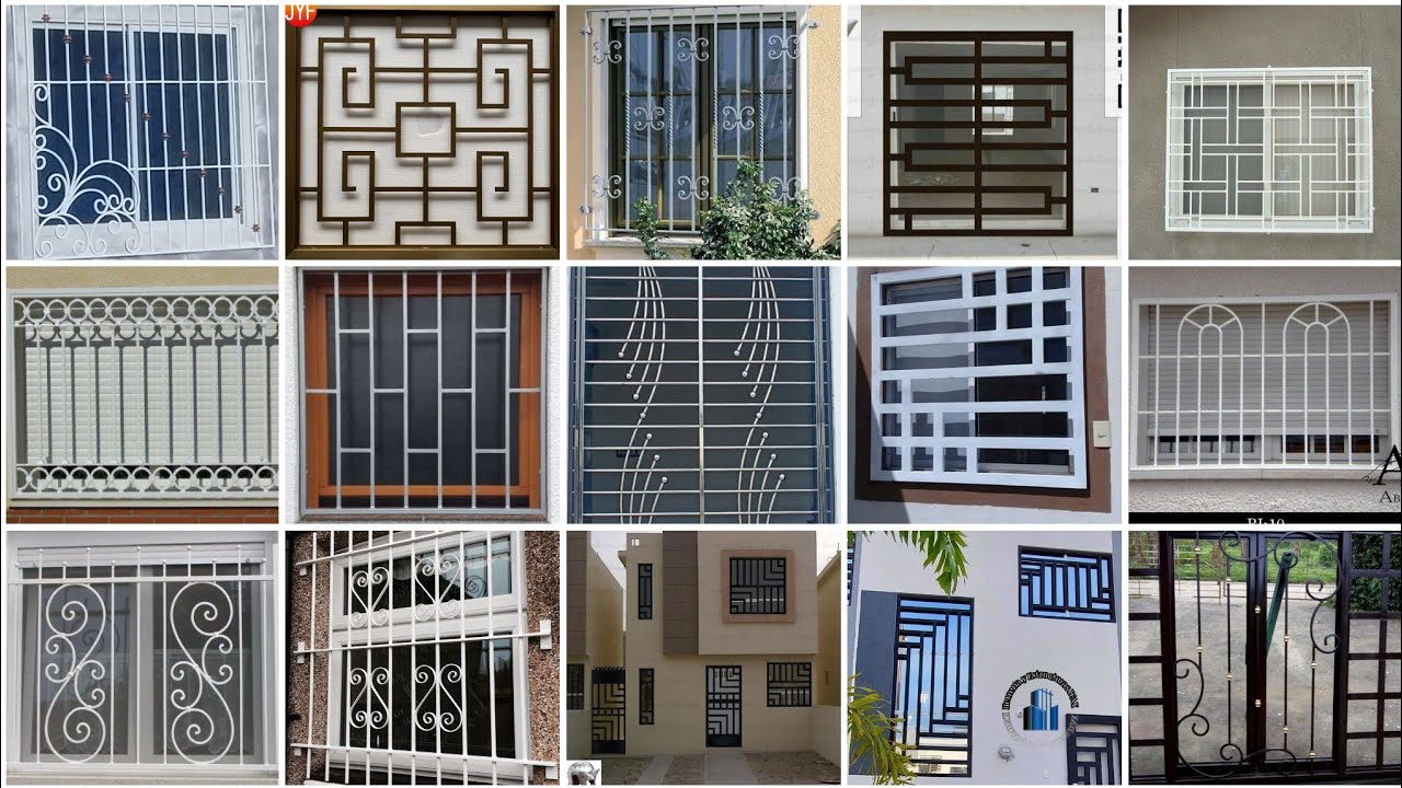 💫 Latest Window Grill Designs 2025 | Steel Window Designs | Iron Window ...
