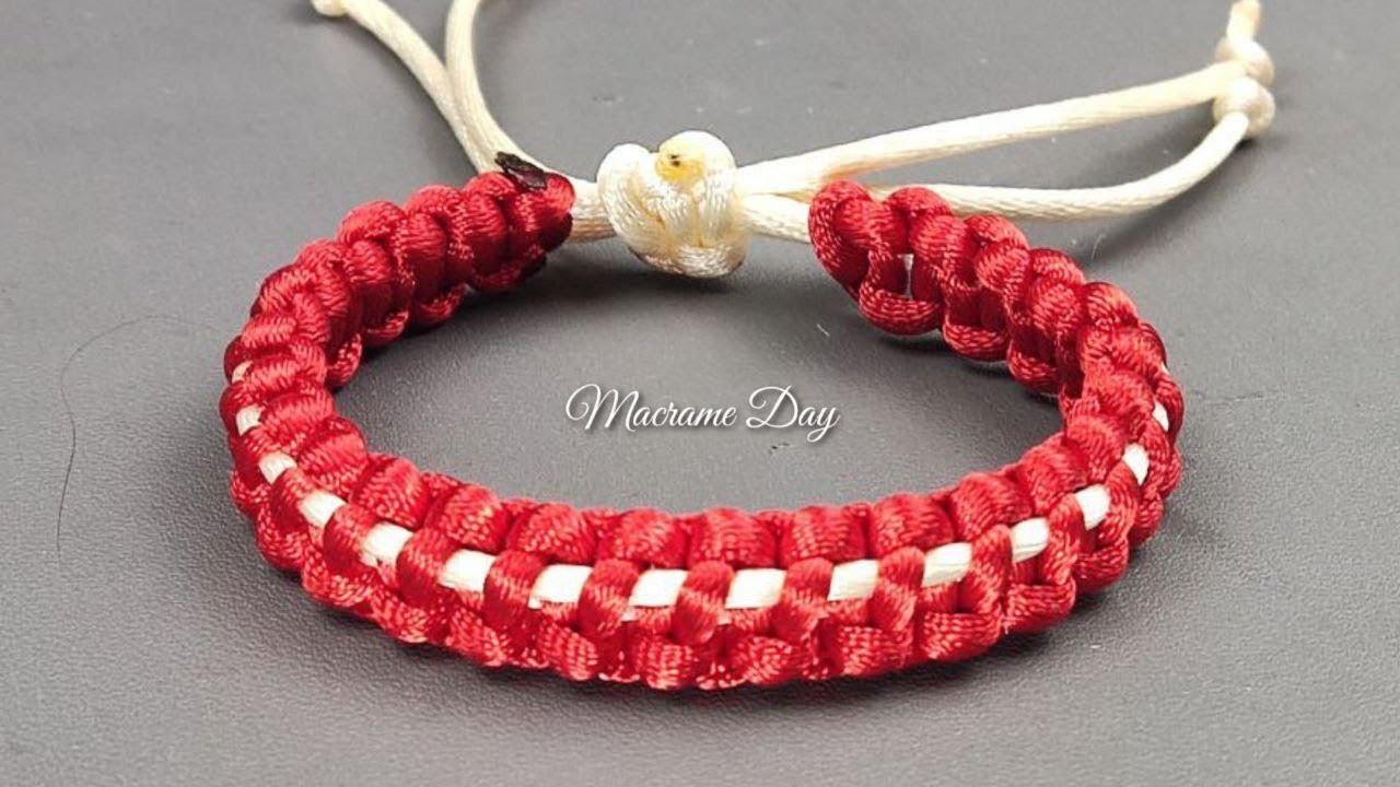 Gelang Macrame Mudah untuk Pemula | Gelang Persahabatan - YouTube