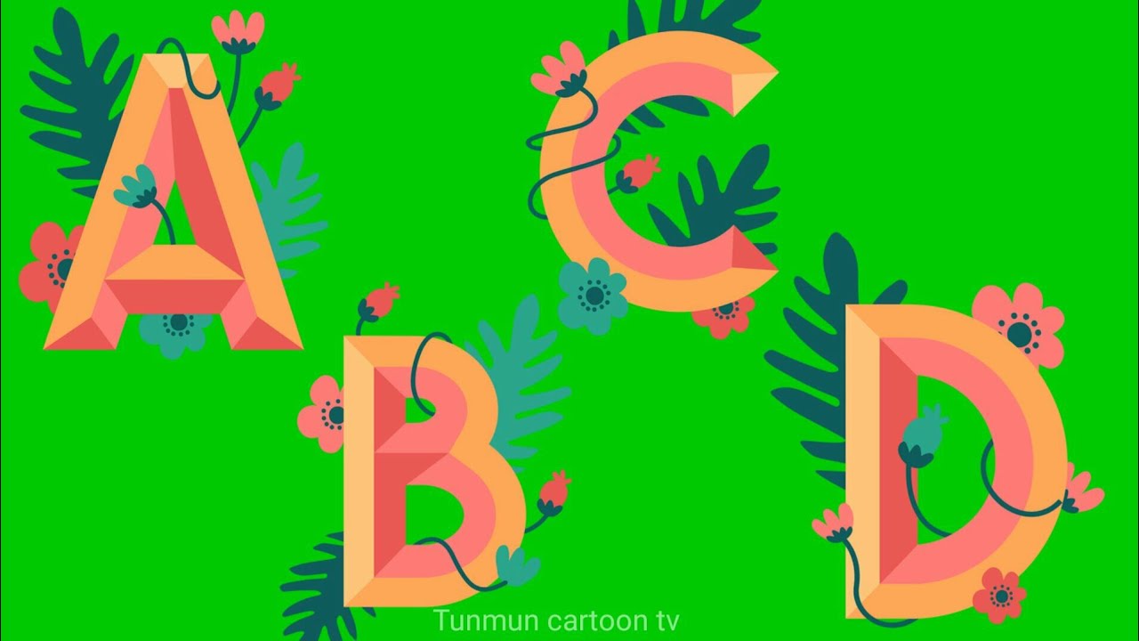 A To Z green screen video copyright free alphabets green screen abcd ...