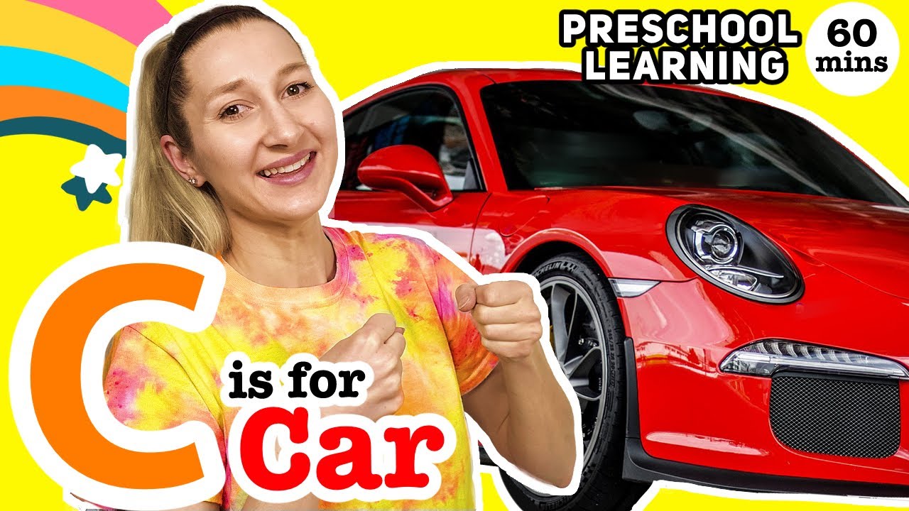 Preschool Learning: Letter C & Cars (60 min class) - YouTube