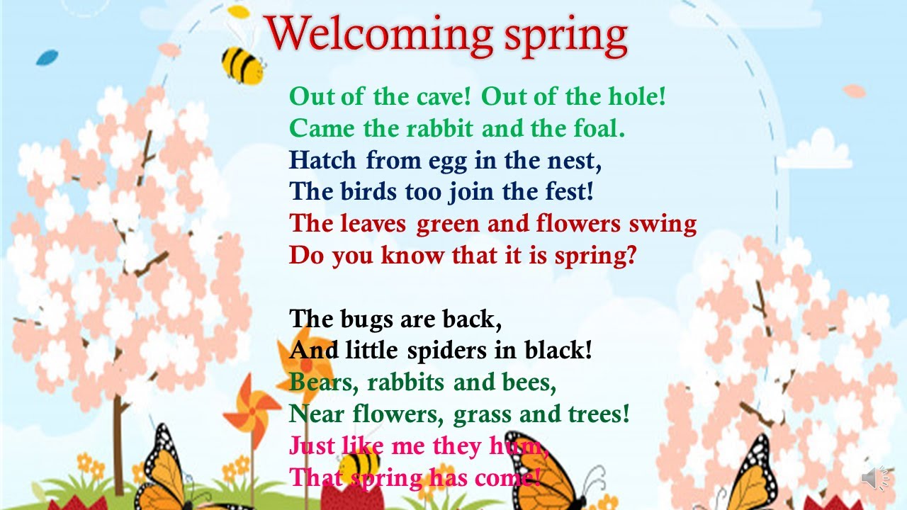Welcoming Spring song| Let us sing |3rd class English |term 2| kmifo tv ...