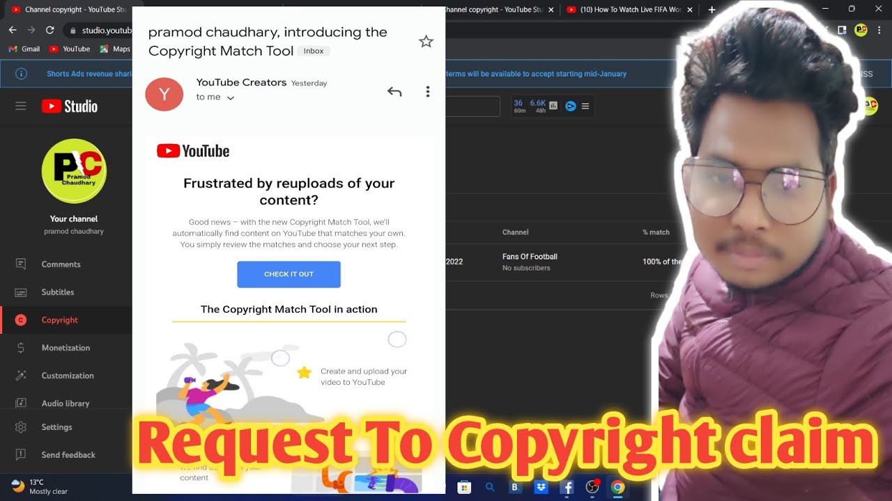 How To Request To Give Copyright ©️ claims |How to give Copyright ...