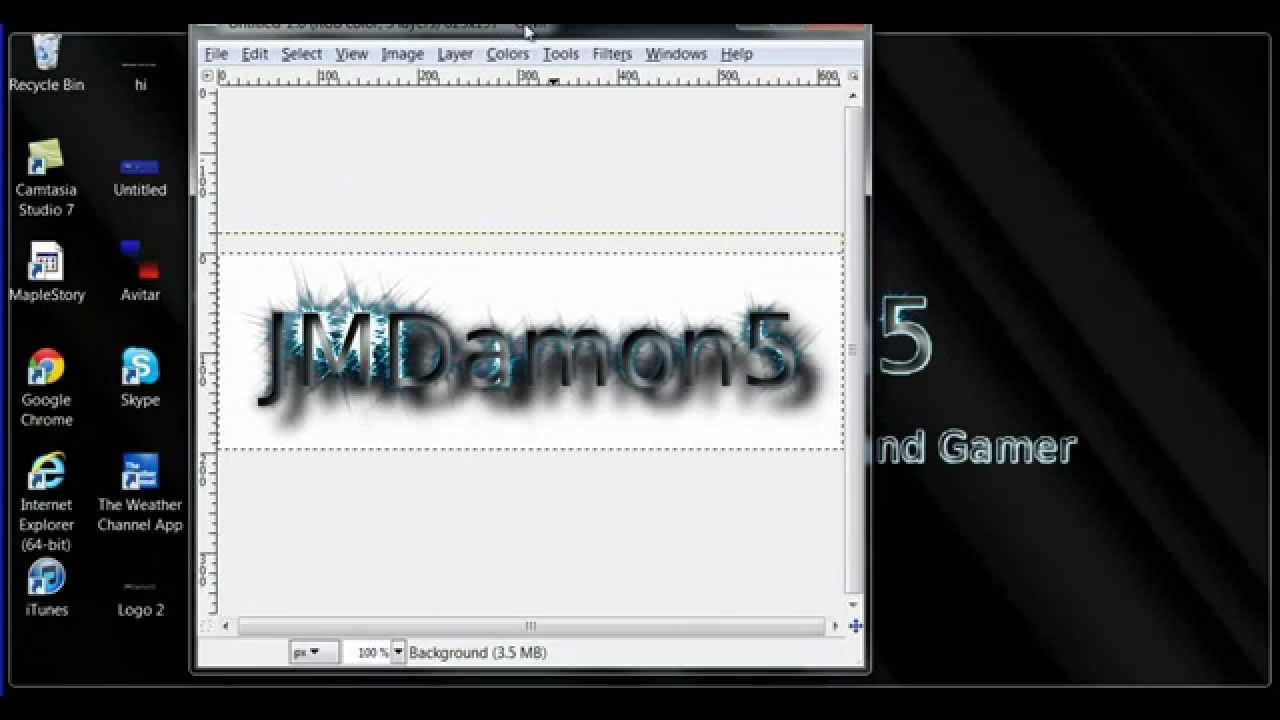 How to make a Custom Logo with GIMP 2! (HD) - YouTube