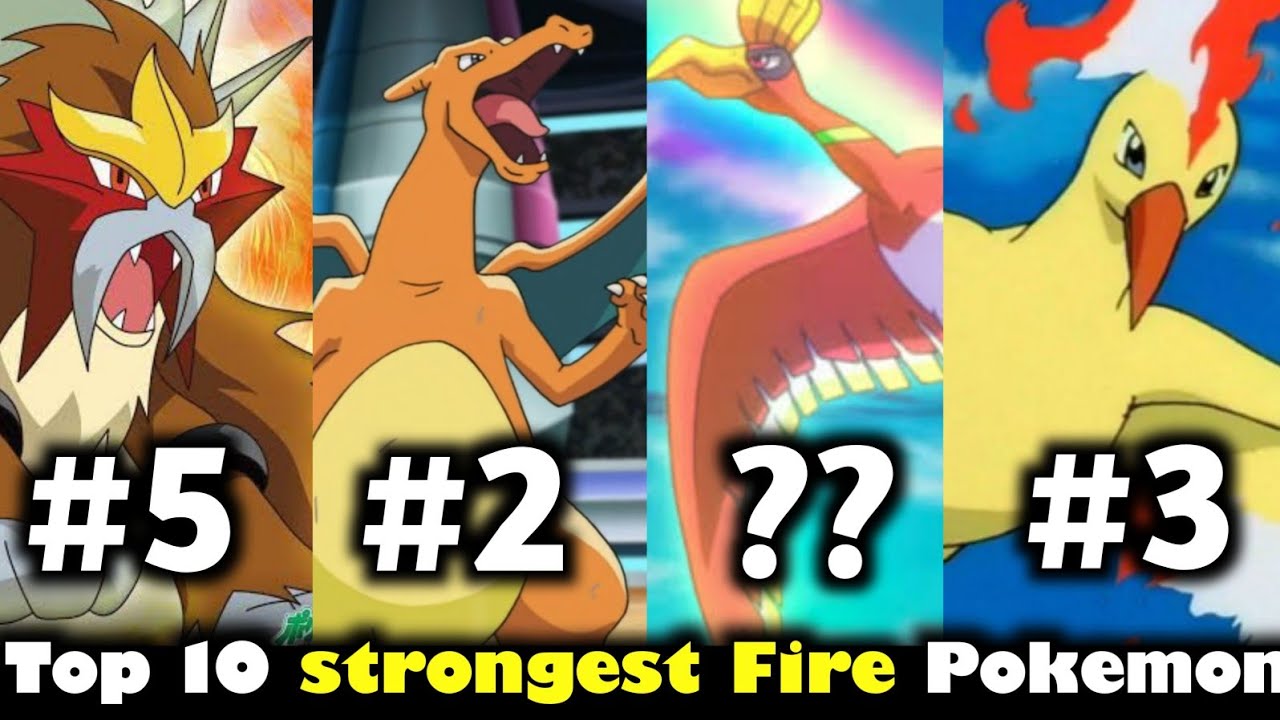 Top 10 Strongest fire Pokemon | Strongest fire Pokemon | Ultimate fire ...