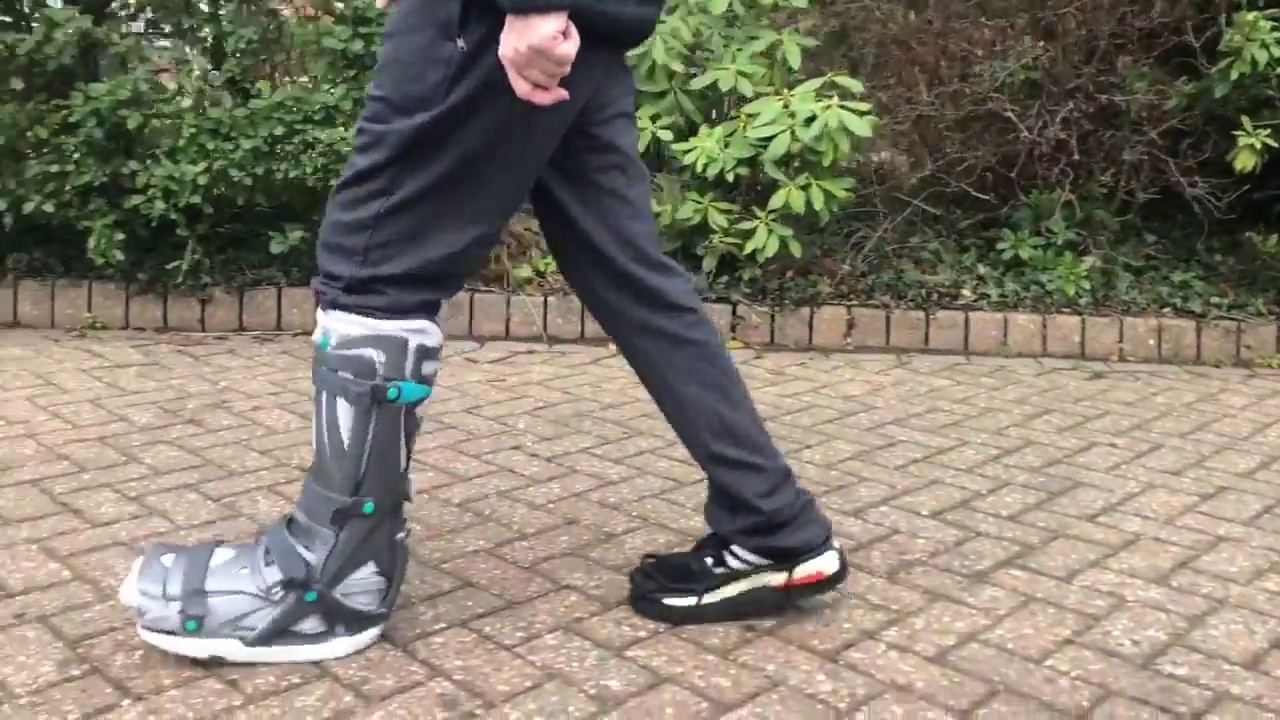 partial weightbearing 1 stick - YouTube