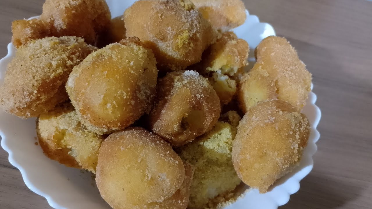 Bolinho pingado de banana - YouTube